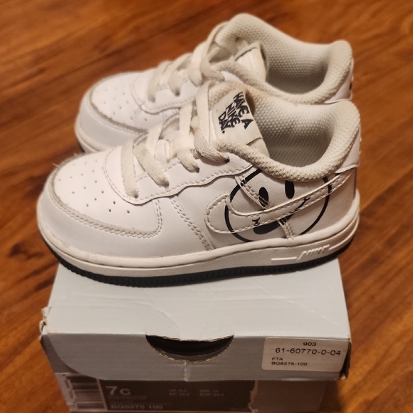 Nike | Shoes | Nike Air Force Smiley Face Toddler 7c | Poshmark